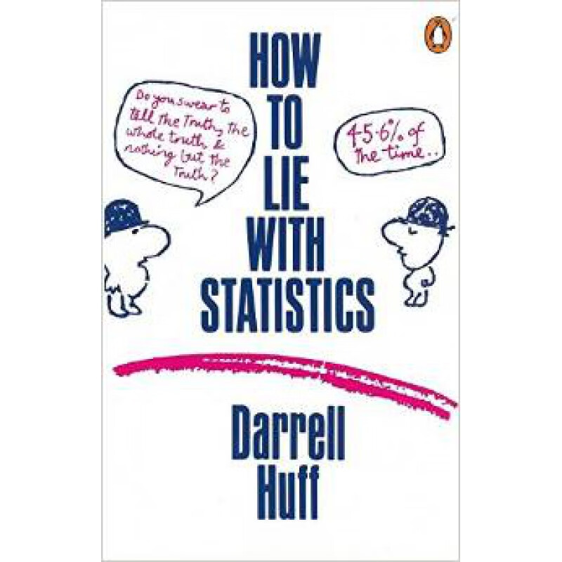 现货英文原版 How to Lie with Statistics如何用统计撒谎 数学思维逻辑