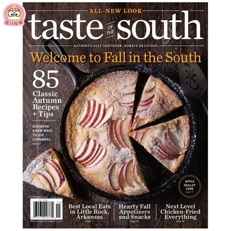 订阅 TASTE of the south 烹饪料理杂志 英国英文原版 年订6期