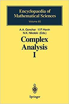 Complex Analysis I