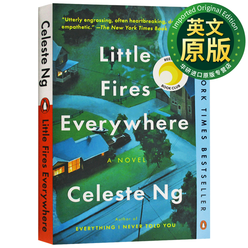 遍地小火苗 小小小小的火 英文原版小说 Little Fires Everywhere 英文版 无声告白作者伍绮诗新作 进口原版英语书