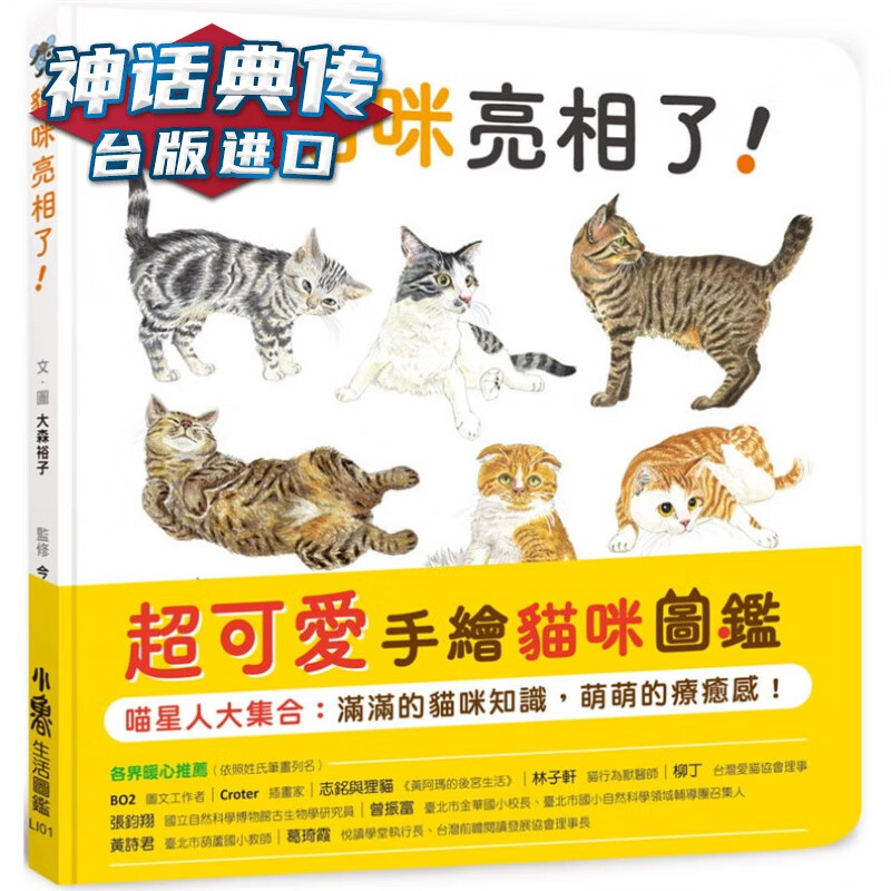 猫咪亮相了！小鲁 大森裕子 台版书籍【神话典传图书专营店】