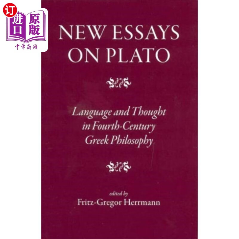 海外直订New Essays on Plato 柏拉图新论文集