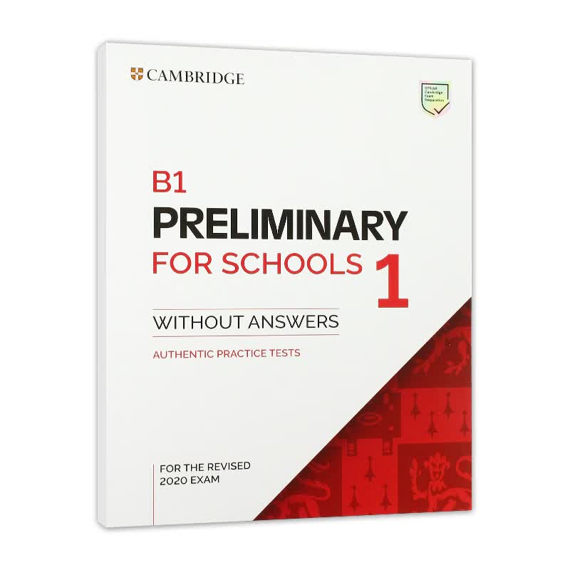 2020年剑桥PET考试真题校园版B1 Preliminary for Schools 1 for revised exam学生书