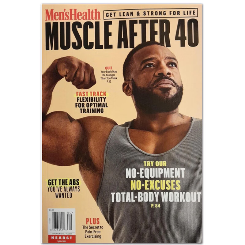 【单期】Men's Health 男士健康 2023/22年 美国健身健美体育运动杂志 2023年after 40