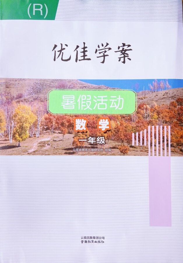 暑假活动2021小学一年级数学优佳学案·暑假活动/云南教育出版社