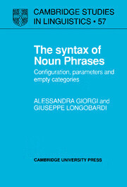 The Syntax of Noun Phrases