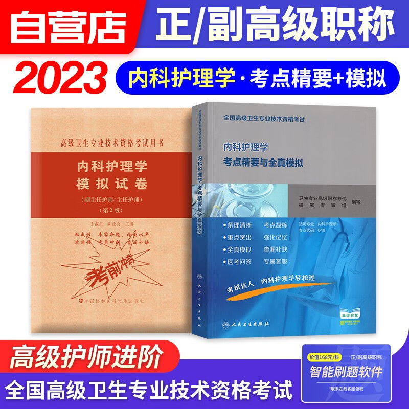 备考2024内科护理学副高职称考试人卫版 副主任副高级护师职称考试用书人卫版考点精要+协和模拟试卷 2本 全国高级卫生专业技术资格考试 人民卫生出版社 可搭历年真题