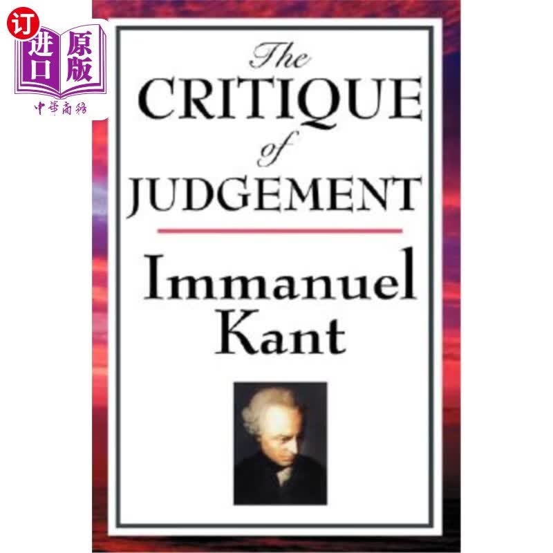 海外直订The Critique of Judgement 《判断批判》