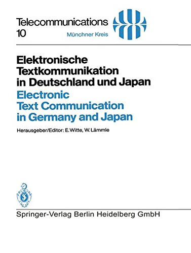 Elektronische Textkommunikation in Deutschland und Japan / Electronic Text Communication in