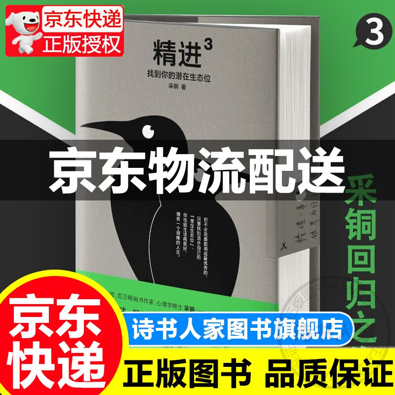 【系列自选】精进1+2+3（套装3册 精装版）知乎大神、心理学博士采铜著作 人生精进之路，进击为真正的“大牛” 精 精进3