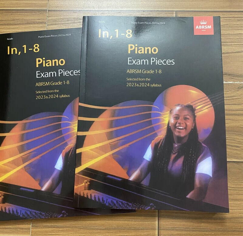 英皇钢琴考级教材2023-2024年1-8级考级作品平装合集英文版赠音频