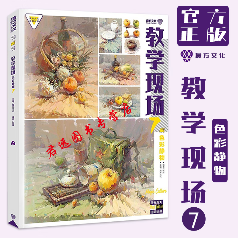 教学现场色彩静物7 2023魔方文化张辉基础教学色彩静物临摹范本绘画课本色调色稿四大调步骤解析杭州色彩南方色调课件经典全集书籍 教学现场色彩静物7  2023魔方文化张辉