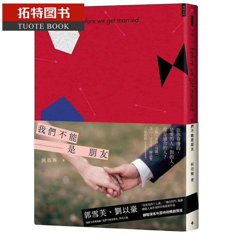 预售 我们不能是朋友 台版原版 阿亚梅 时报出版 郭雪芙 刘以豪领衔主演电视剧同名小说