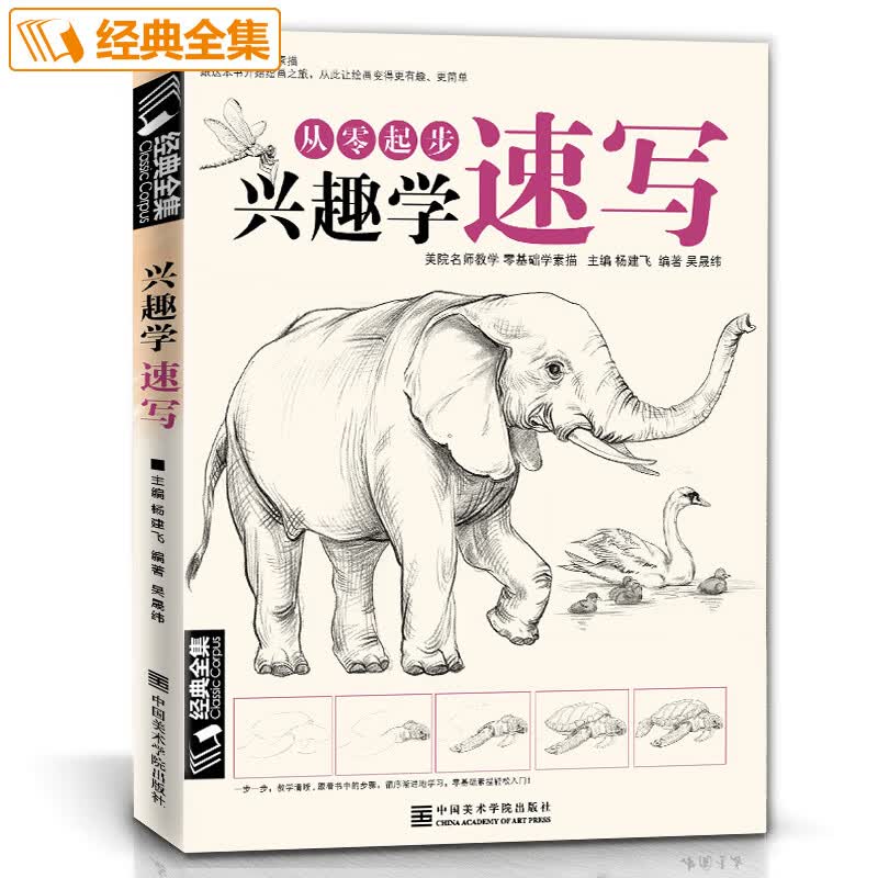 经典全集《兴趣学速写》素描动植物风景花卉画册书籍临摹本零基础入门自学铅笔手绘技法范本美术初学者教程材