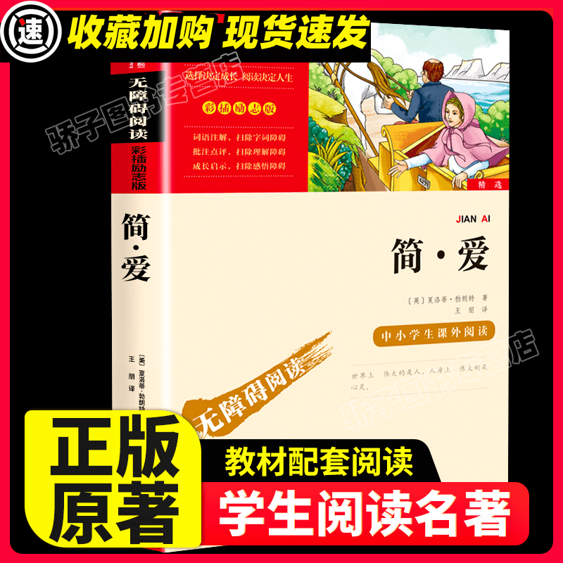 儒林外史 吴敬梓著 原著小学生二三四五六年级阅读课外书必书籍书目老师推荐新编语文教材阅读书智慧熊彩 【满2件9折】简爱
