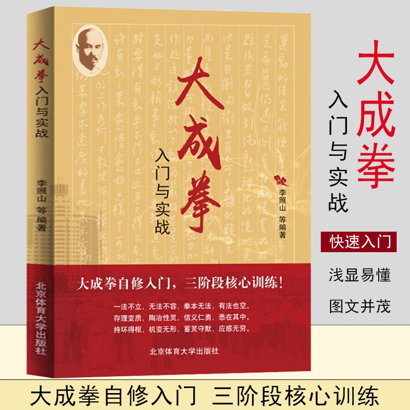 【包邮】 大成拳体育运动太极武术气功书籍 大成拳入门与实战 定价35