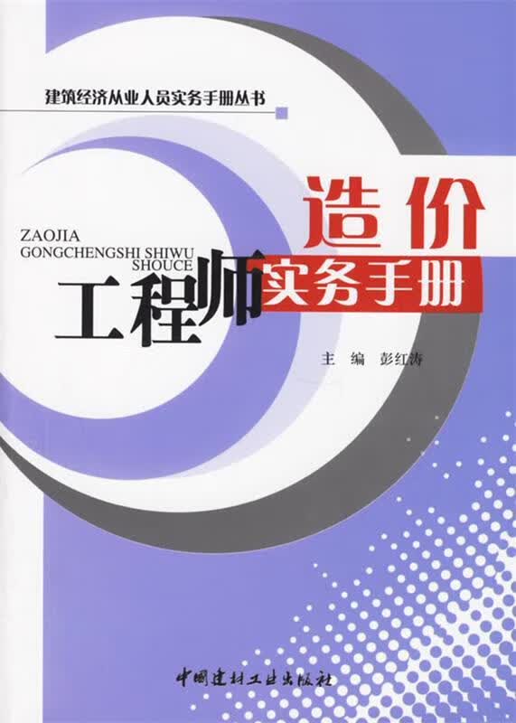 造价工程师实务手册 彭红涛 主编
