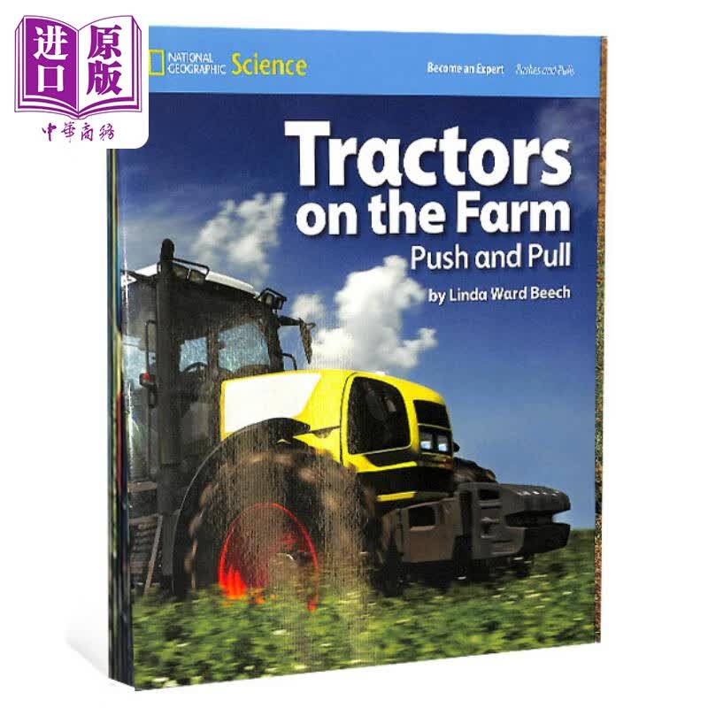 美国国家地理科学入门2级推力和拉力读本套装6册 National Geographic Science L2 蓝思值BR-300L 含音频 5-8岁