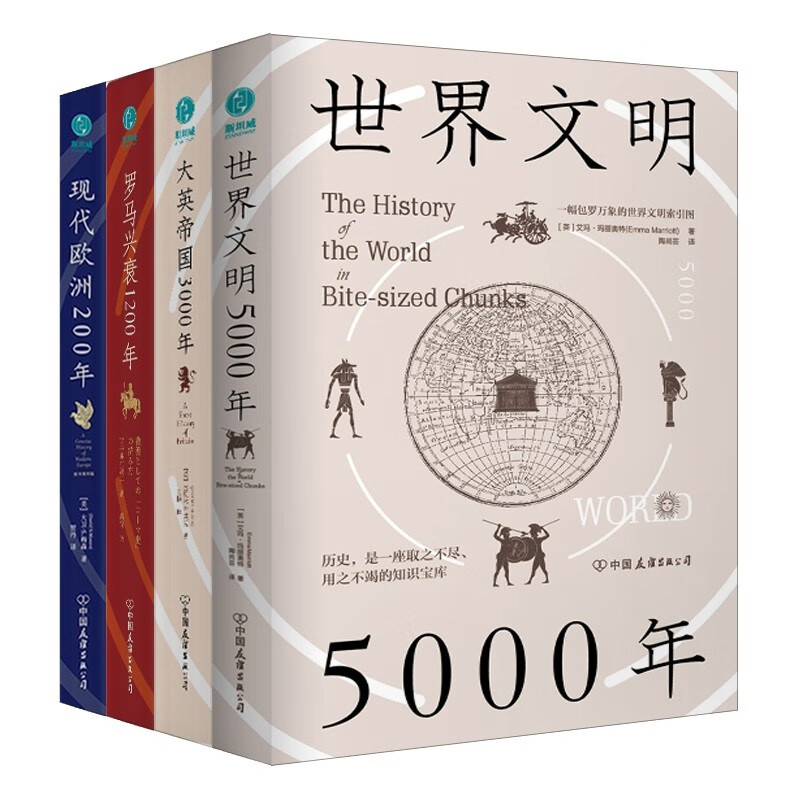 一看就停不下来的世界史（全四册）：世界文明+大英帝国+欧洲+罗马