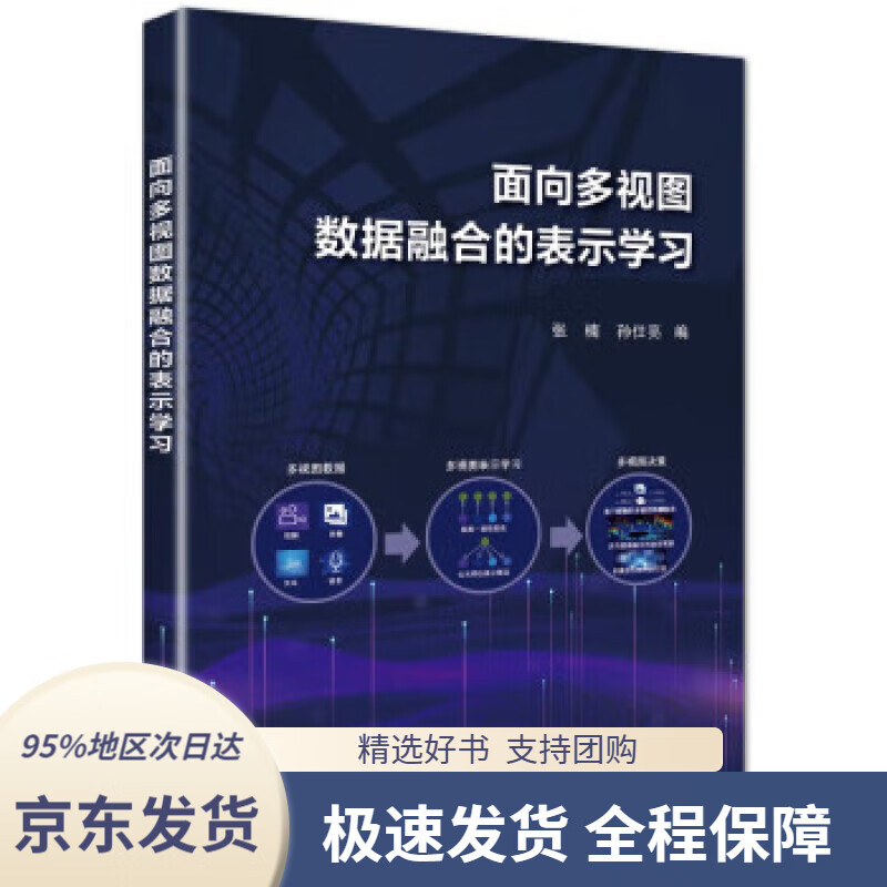 【 京东配送 支持团购】面向多视图数据融合的表示学习