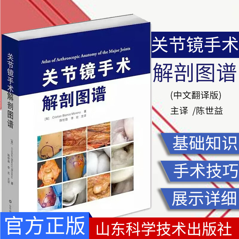 关节镜手术解剖图谱 手术技巧解剖结构入路骨科医师实用参考书