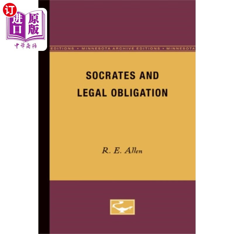 海外直订Socrates and Legal Obligation 苏格拉底与法律义务
