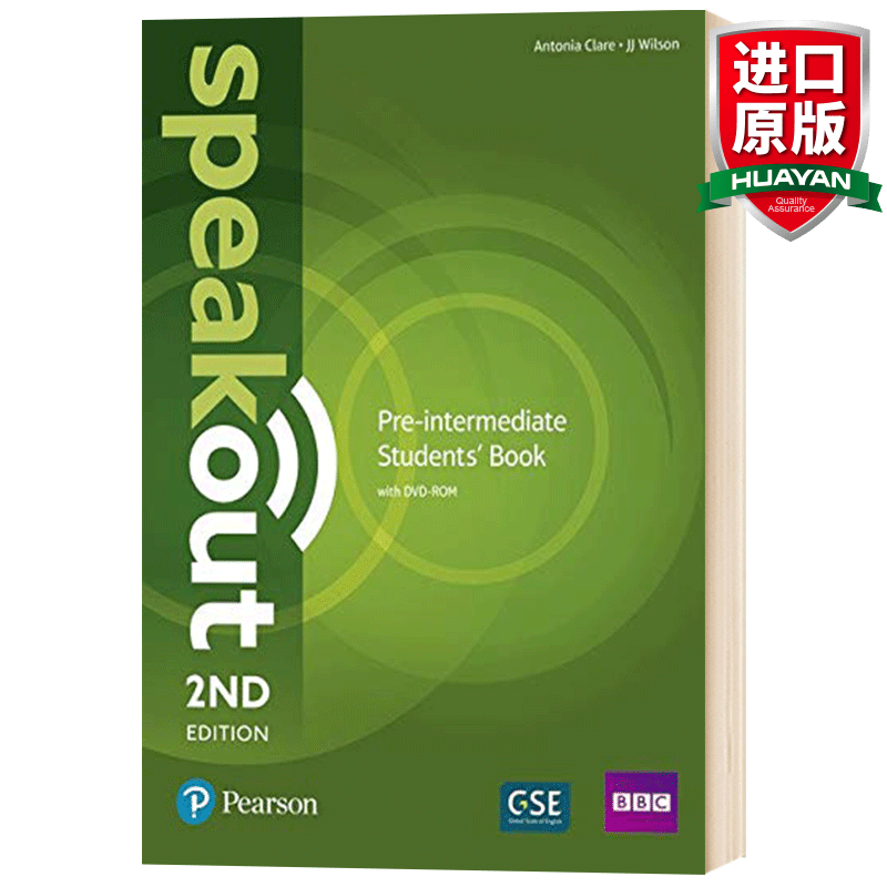 英文原版 培生英语教材预备中级学生书第二版 Speak out Pre-Intermediate 全英文版