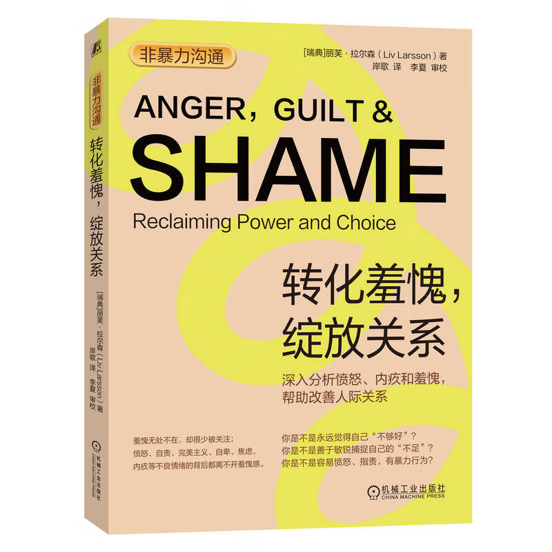 非暴力沟通 转化羞愧 绽放关系 丽芙 拉尔森 掌控情绪 探索不良情绪 改善人际关系