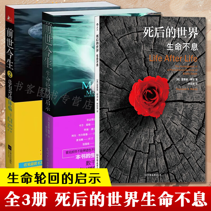 死后的世界 生命不息 雷蒙德穆迪死亡濒死体验探讨死亡与濒死体验智慧之书灵魂意识人生哲学宗教神秘心理学 3册死后的世界生命不息+前世今生1+2