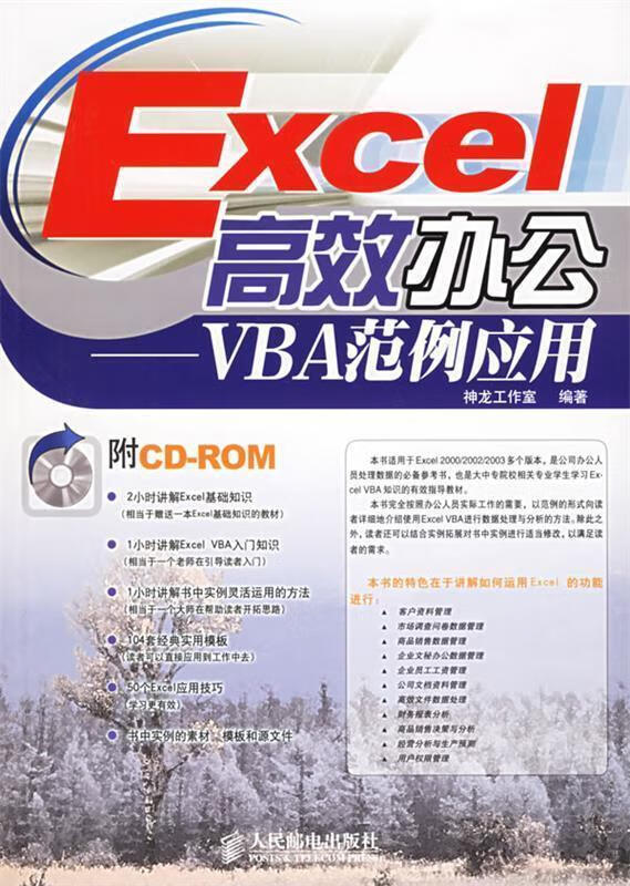 Excel高效办公：VBA范例应用 神龙工作室 编著【书】