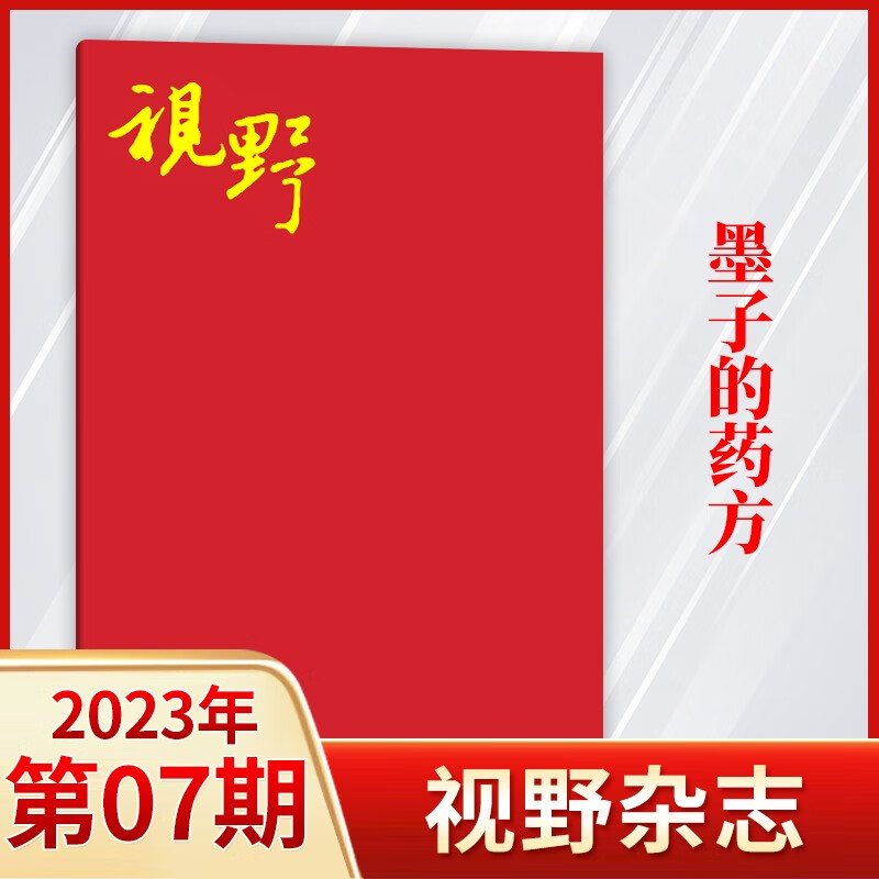 【16期现货】视野杂志2023年16期新 综合性文摘文学类人文生活期刊杂志 4月7期 墨子的药方