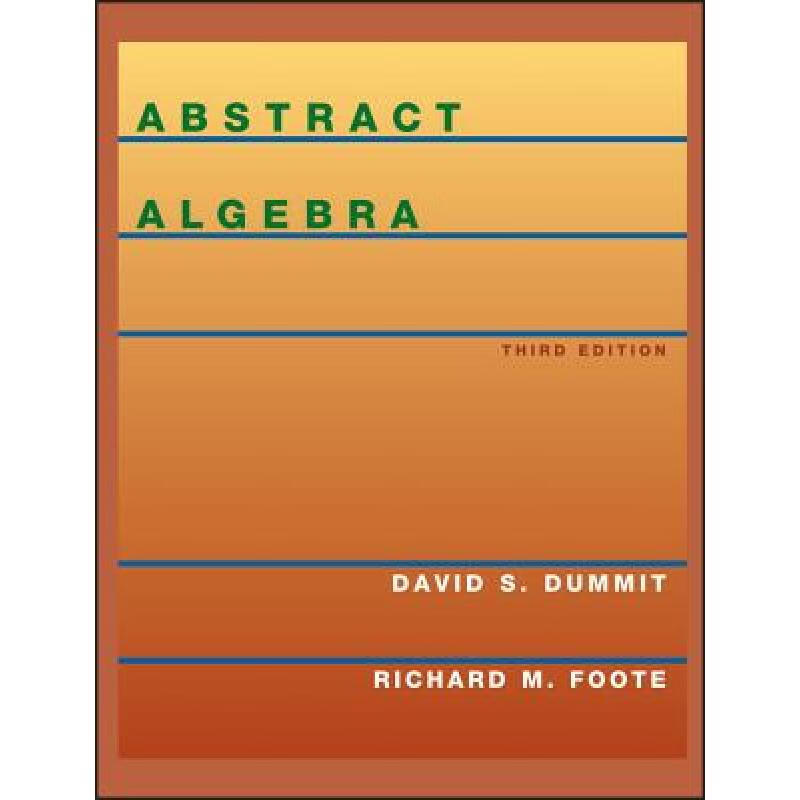 现货 抽象代数 Abstract Algebra [Wiley数学]
