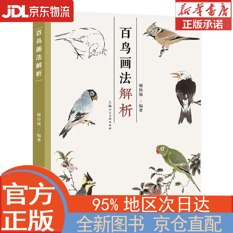 【全新畅销书籍】百鸟画法解析 谢伟强 上海人民美术出版社