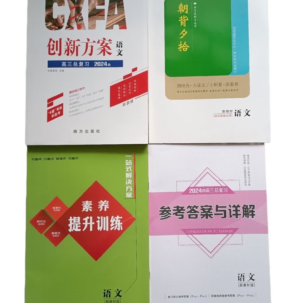 2024创新方案 语文【新教材版】高三总复习一轮新高考 南方出版社 新教材 语文参考答案与详解