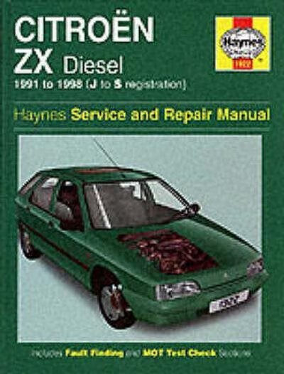 Citroen ZX Diesel (91 - 98) Haynes Repair Manual