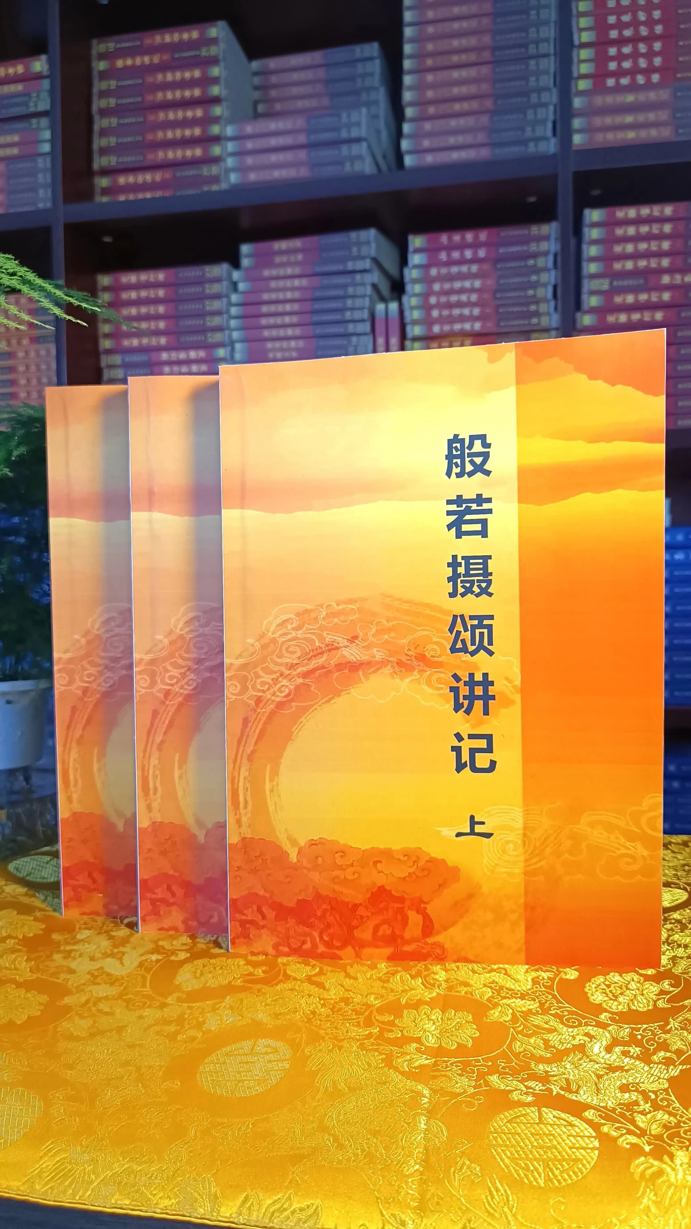 生西法师(智诚堪布) 般若摄颂释 上 中下三册 全套，A4纸大版，1212页，共56课。