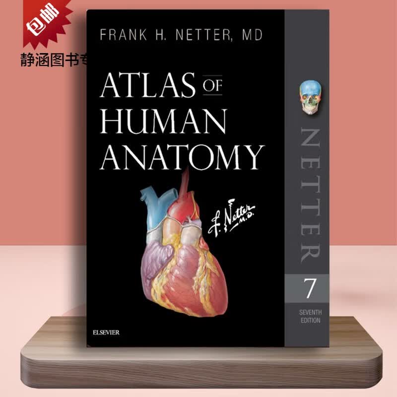 全彩Atlas of Human Anatomy (Netter Basic Science) 7thEdition 彩色纸质版