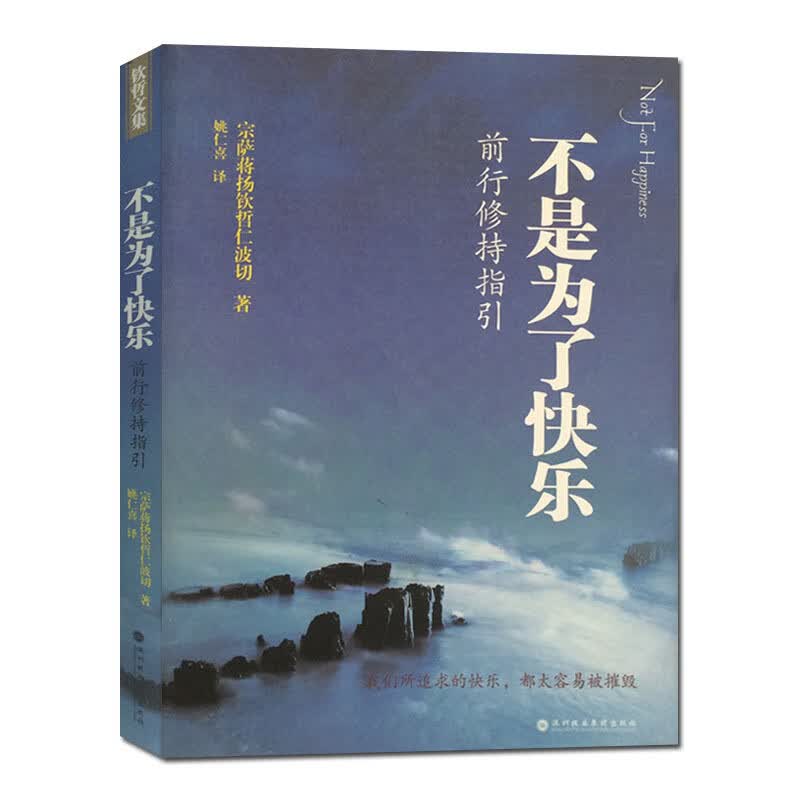 不是为了快乐:前行修持指引/宗萨钦哲仁波切首部实修指导/宗萨蒋扬钦哲仁波切藏传佛教书藏密书佛教 藏密书佛教