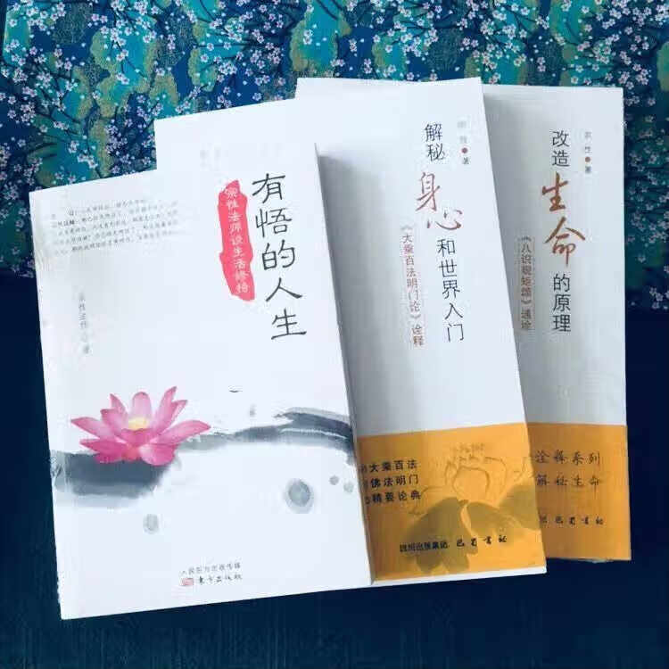 宗性法师文集共3册 改造生命的原理+解秘身心和世界入门+有悟的人生 唯识法相百法明门