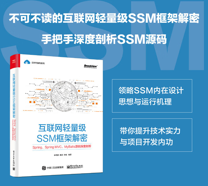 互联网轻量级SSM框架解密 Spring Spring MVC MyBatis源码深度剖析 SSM级开源java ee企业级框架构开发教程Java web框架构开发教程