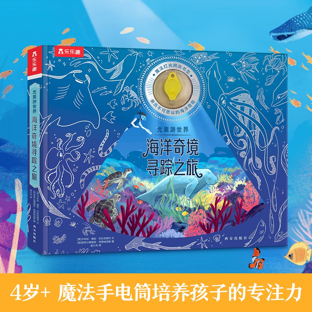 光里游世界 海洋奇境寻踪之旅 4岁+儿童科普绘本（提高想象力和观察力）揭秘海洋世界
