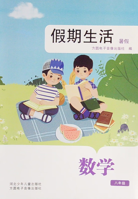 2023假期生活暑假数学八年级人教版暑假作业河北少年儿童出版社