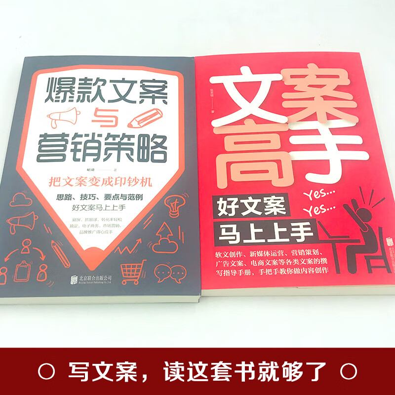 2册文案高手文案文案马上上手 案撰写策划实用文案与活动策划文案训练手册文案的基本修养文案素材广告电商文
