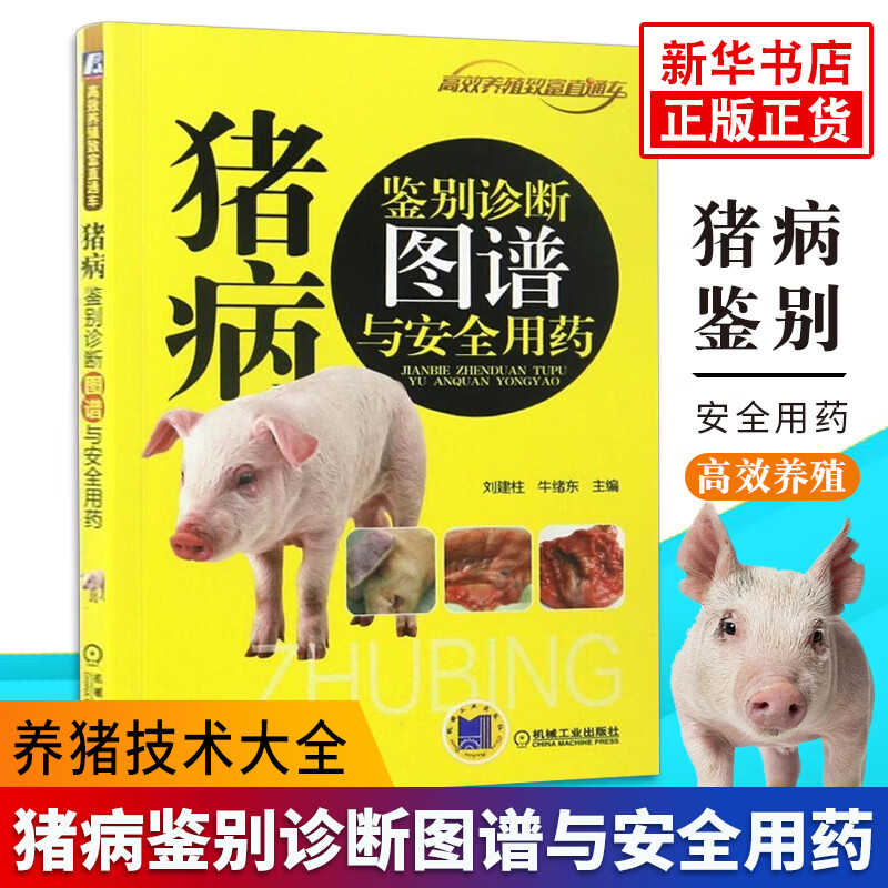 猪病鉴别诊断图谱与安全用药 养猪技术大全 猪病诊治图谱大全 兽医畜牧 猪病诊断与防治一本通 养猪书籍