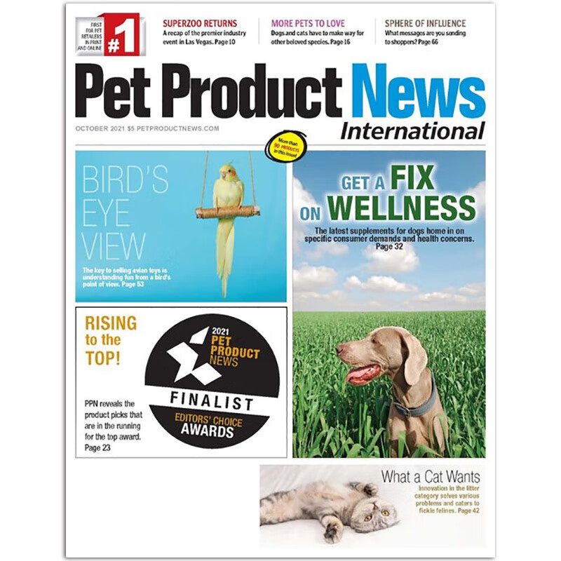 Pet Product News International 2021/22年月刊 国际宠物产品新闻 2021年10月刊