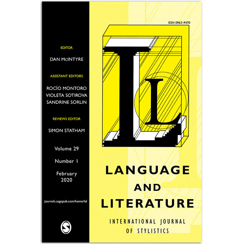 【单期可选】Language and Literature Vol.30.1 英国语言学与文学杂志 2021年第1期
