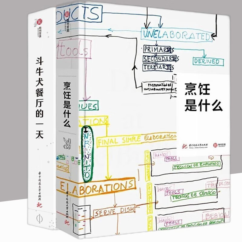 【厨神费朗·亚德里亚2册】斗牛犬餐厅的一天+烹饪是什么：用现代科学揭示烹饪的真相 [西]斗牛犬基金会 烹饪美食书籍 米其林餐厅