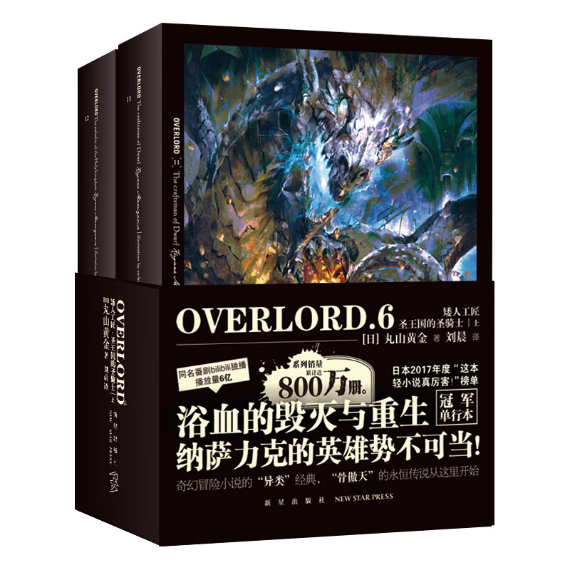 共2册 overlord小说6 第11-12卷 矮人工匠+圣王国的圣骑士(上) 简体中文版 骨傲