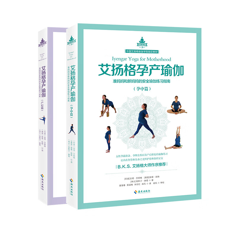 艾扬格孕产瑜伽：孕中篇和产后篇 （平装套装版）准妈妈和新妈妈的安全瑜伽练习指南 B.K.S.艾扬格大师作序推荐，寄语中国准妈妈