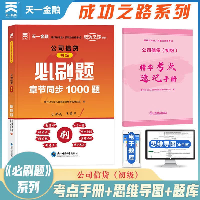 天一金融 银行从业资格考试教材2023 银从初级教材试卷上机题库必刷题 银行业法律法规与综合能力 个人理财 风险管理 银行管理 个人贷款 公司信贷 公司信贷（天一必刷题）